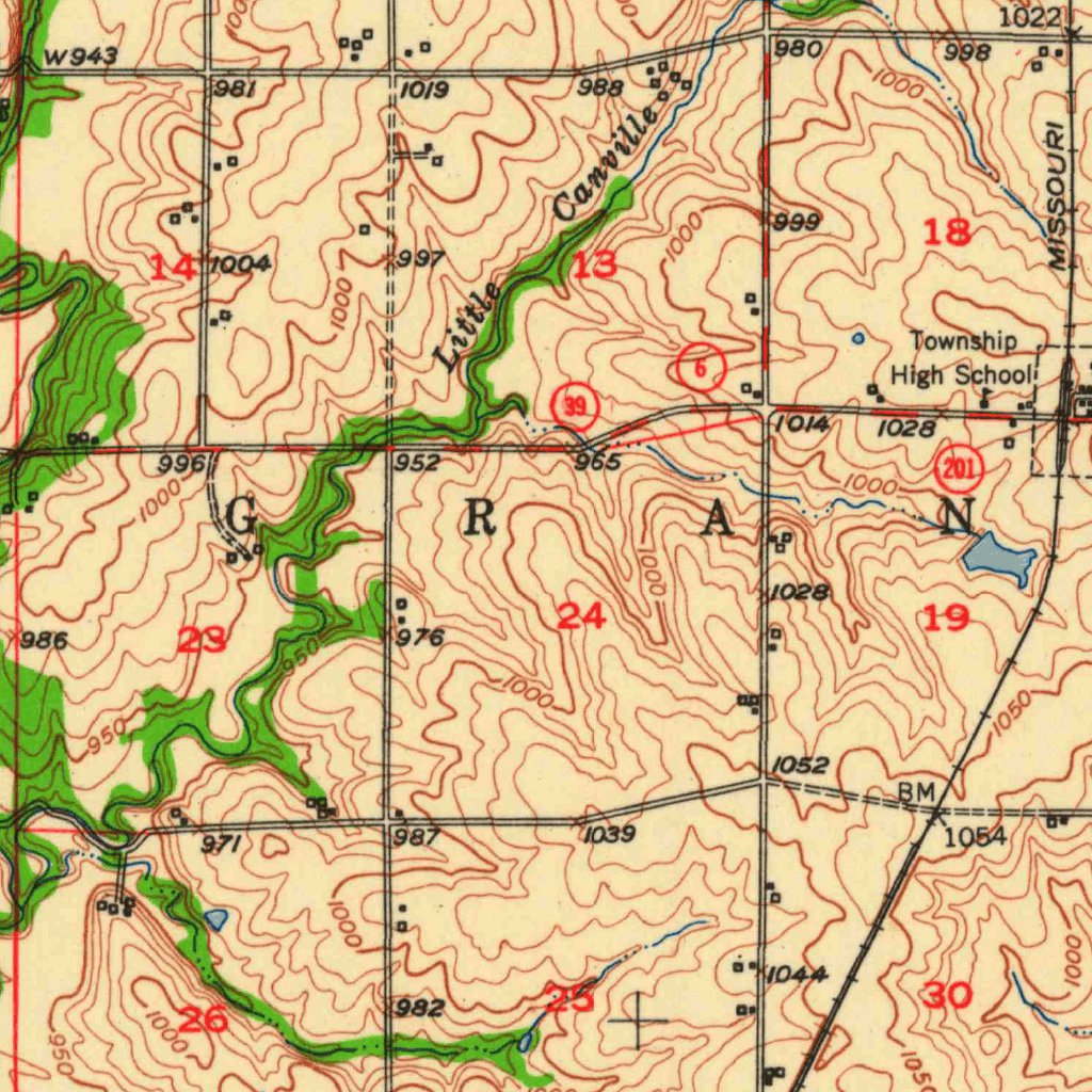 Erie, KS (1948, 62500-Scale) Map by United States Geological Survey ...