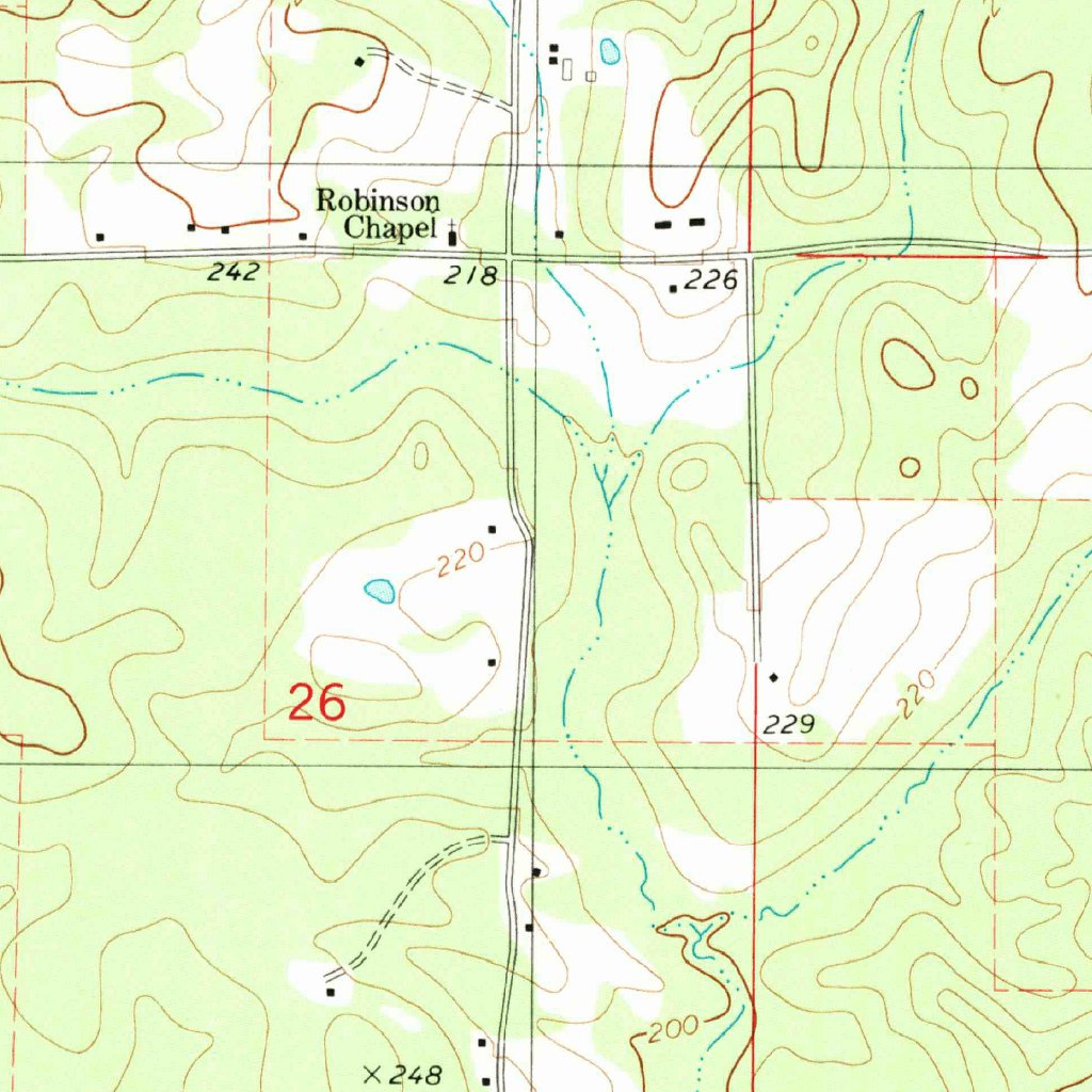 Eros, LA (1982, 24000-Scale) Map by United States Geological Survey ...