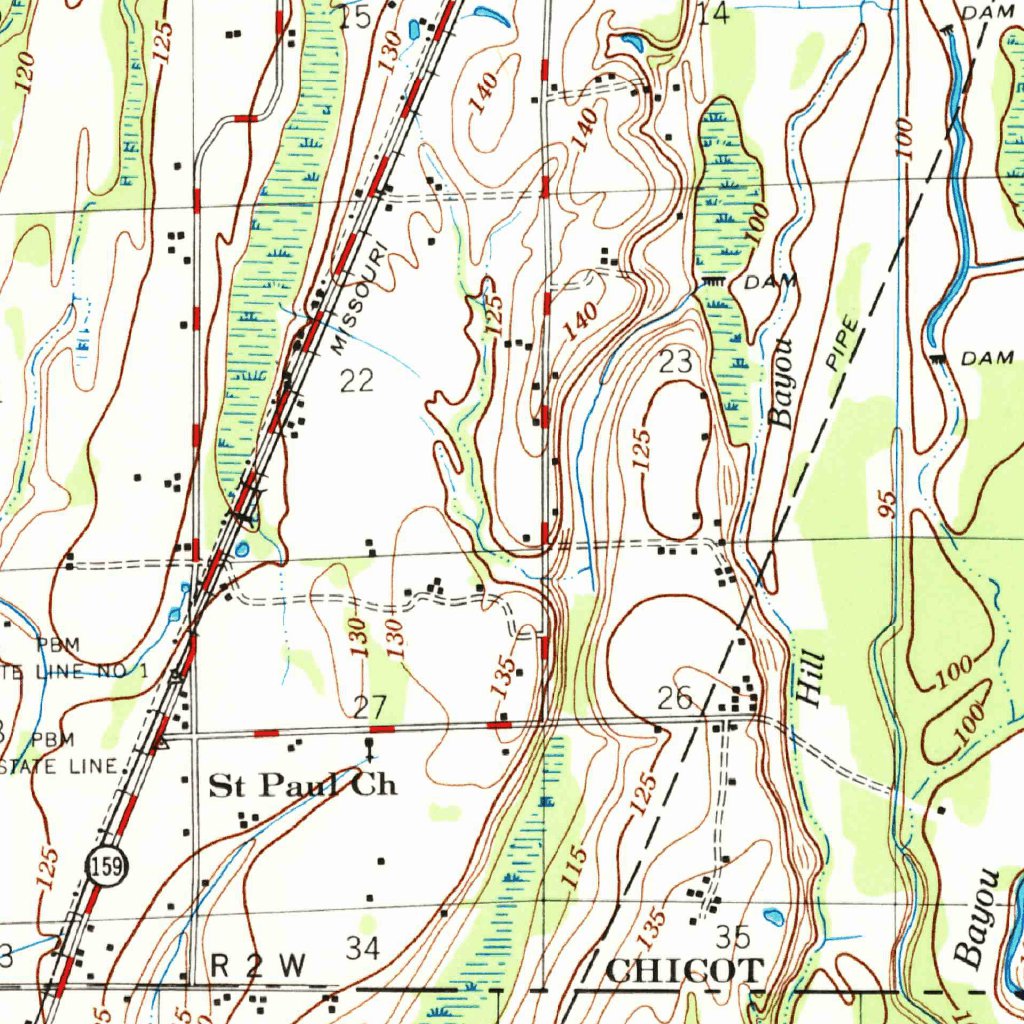 Eudora, AR-LA (1957, 62500-Scale) Map by United States Geological ...