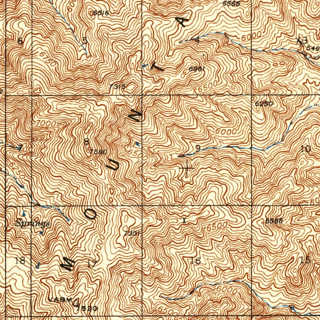 Eugene Mountains Area, NV (1942, 62500-Scale) Map by United States ...