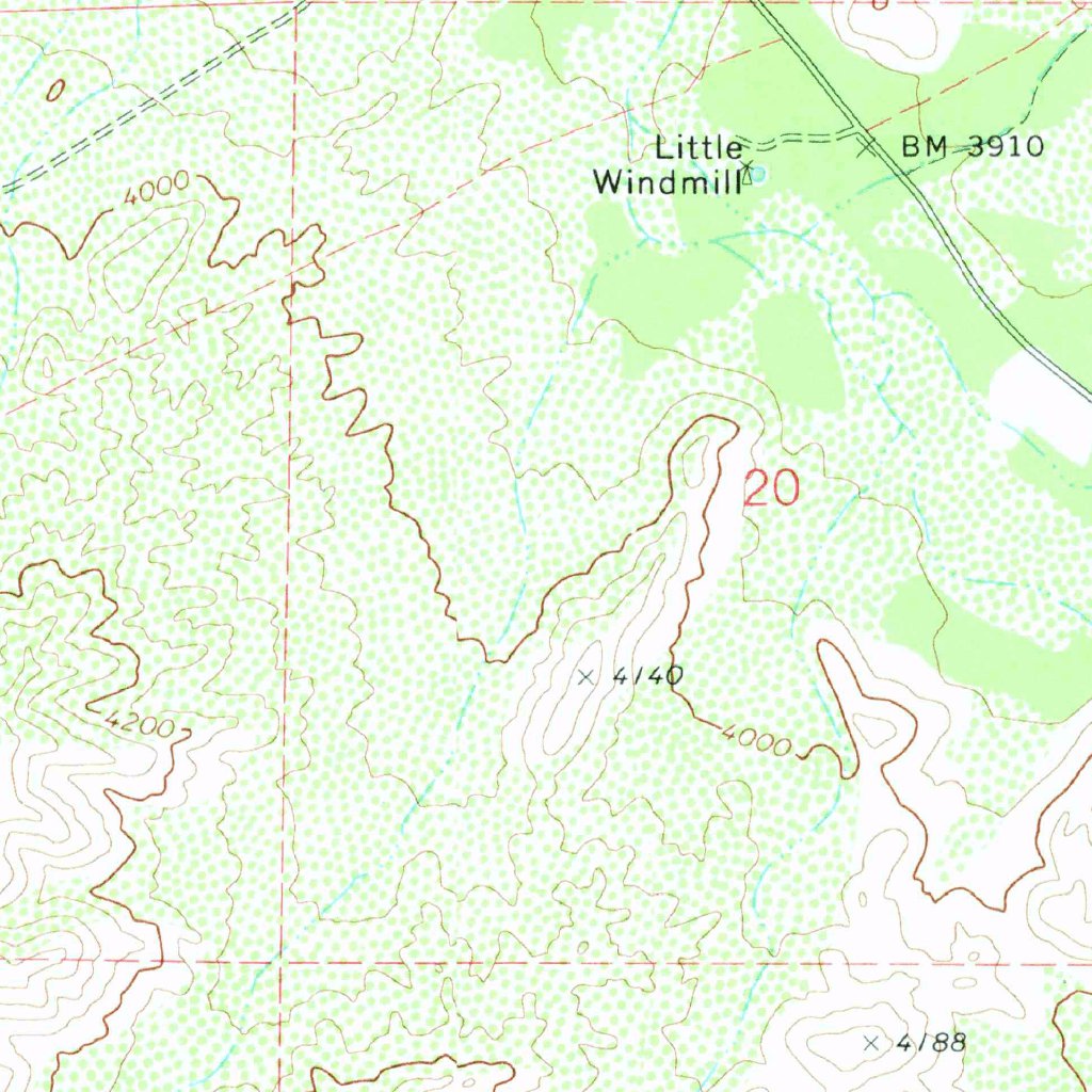 Eureka Ranch, AZ (1972, 24000-Scale) Map by United States Geological ...
