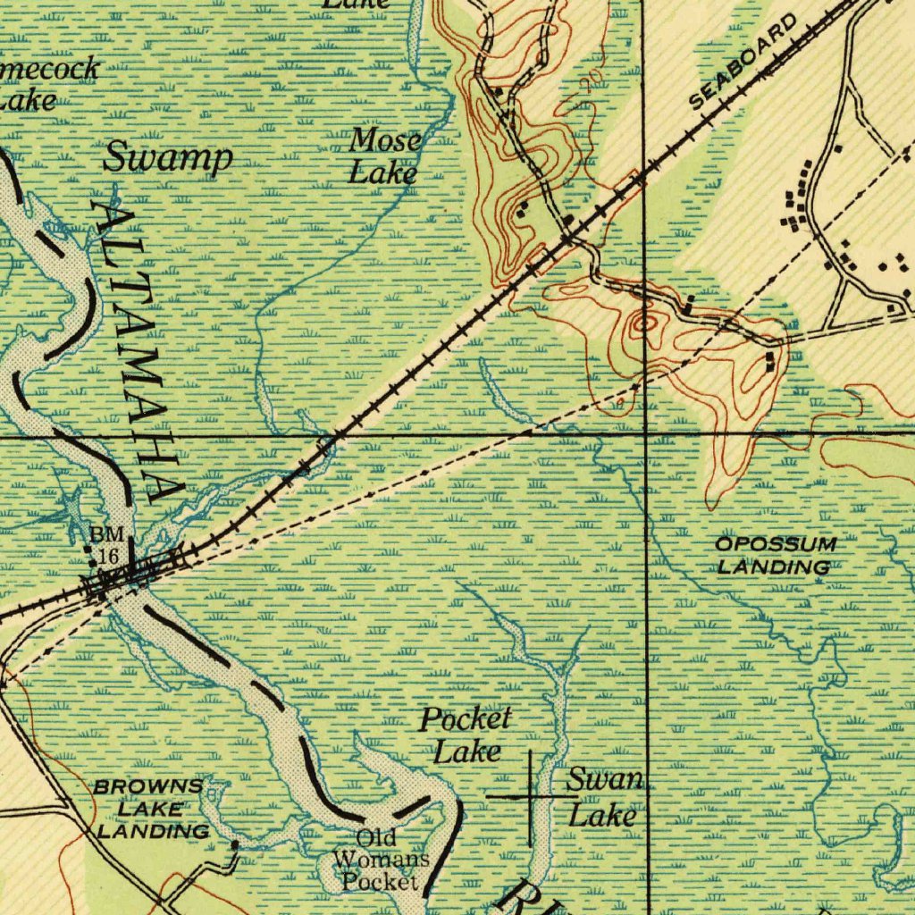 Everett City, GA (1944, 62500-Scale) Map by United States Geological ...