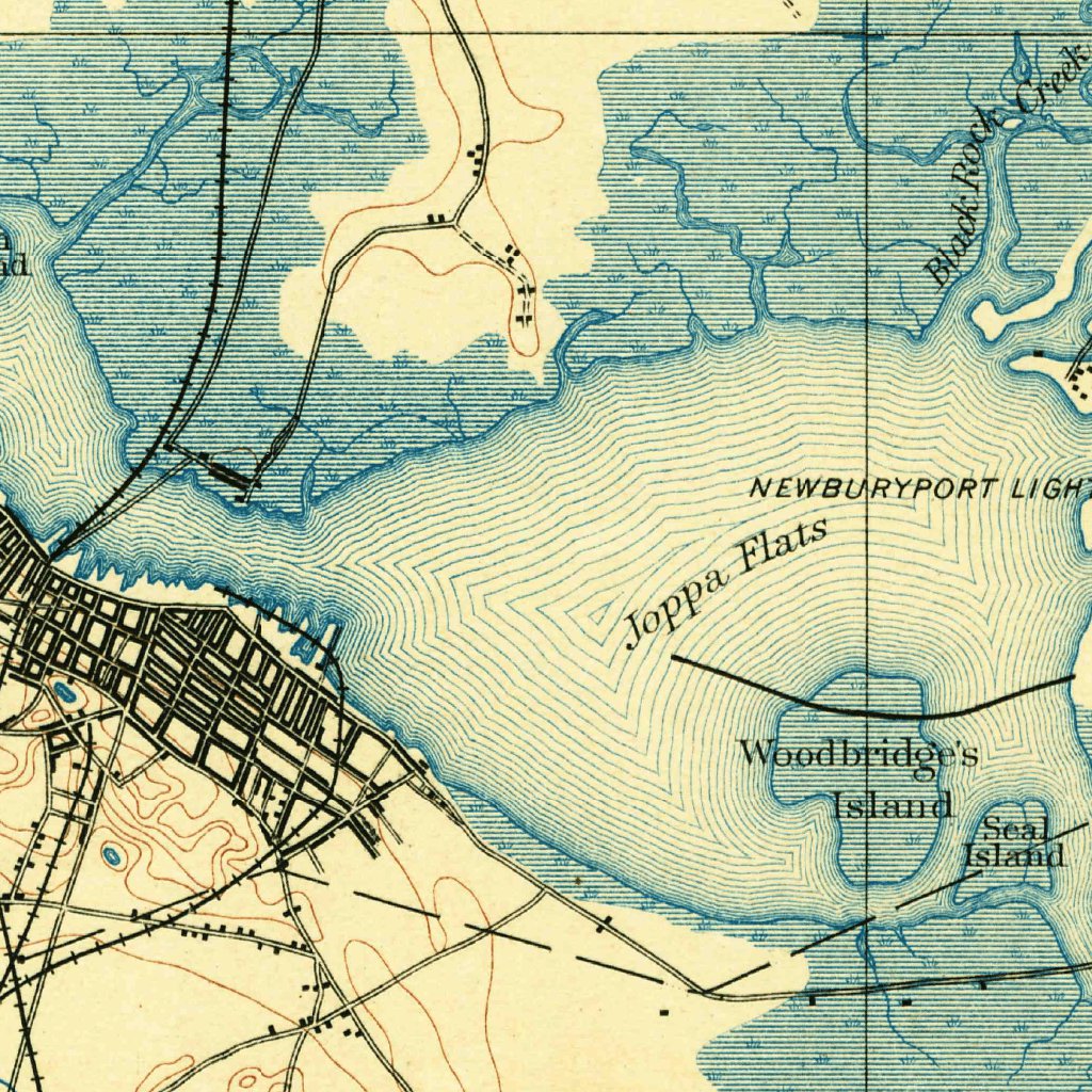 Exeter, NH-MA (1890, 62500-Scale) Map by United States Geological ...