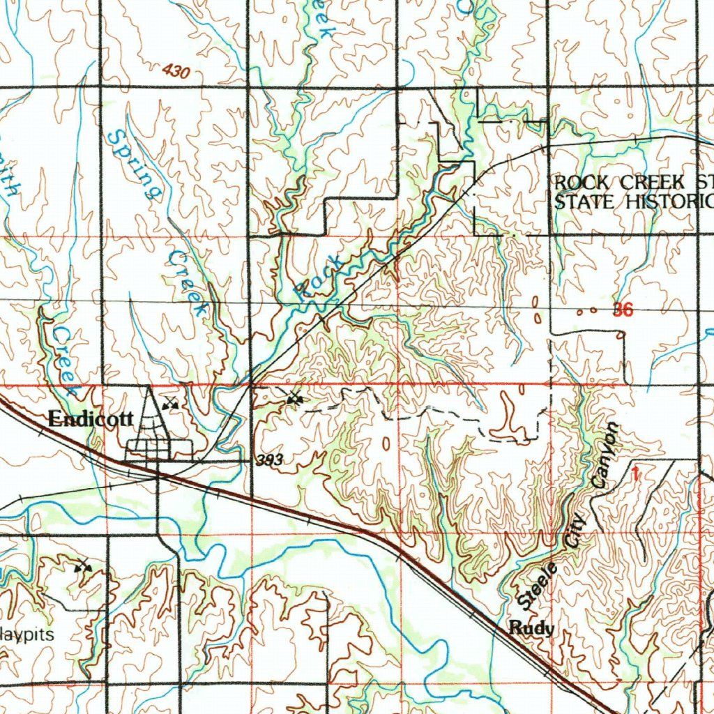 Fairbury, NE-KS (1985, 100000-Scale) Map by United States Geological ...