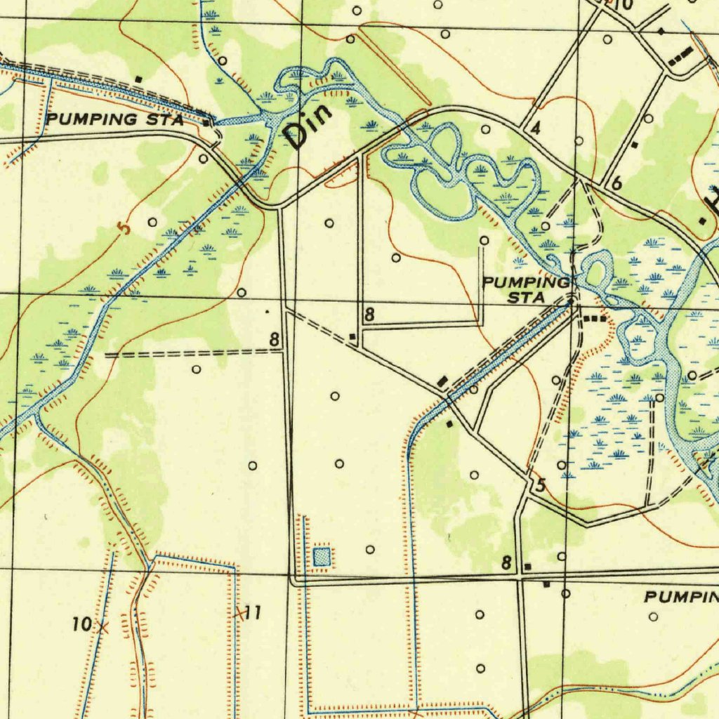 Fannett East, TX (1945, 31680-Scale) Map by United States Geological ...