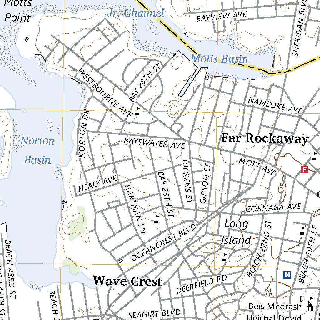Far Rockaway, NY (2023, 24000-Scale) Map by United States Geological ...