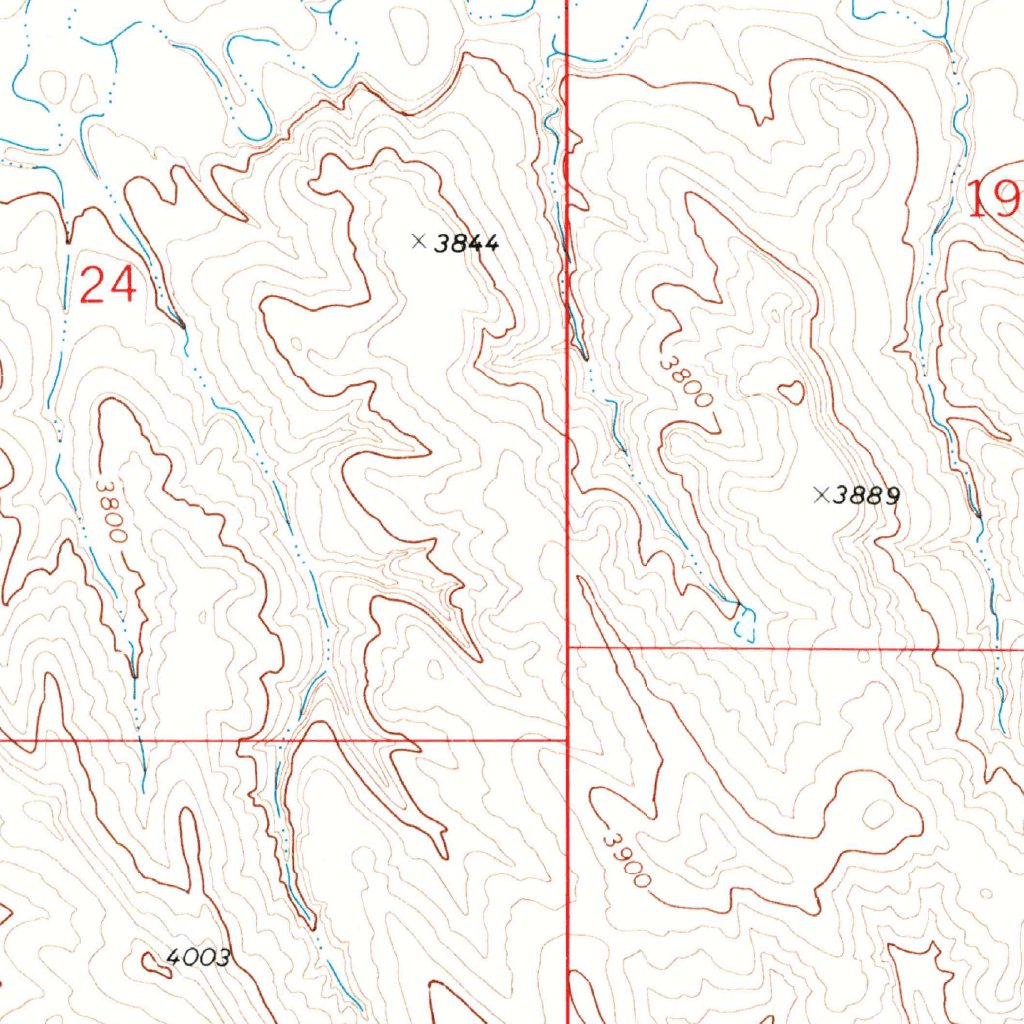 Fawn Draw, WY (1971, 24000-Scale) Map by United States Geological ...