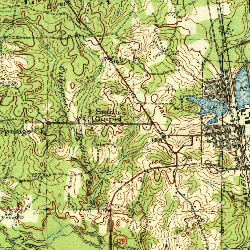 Felsenthal, AR-LA (1938, 62500-Scale) Map by United States Geological ...