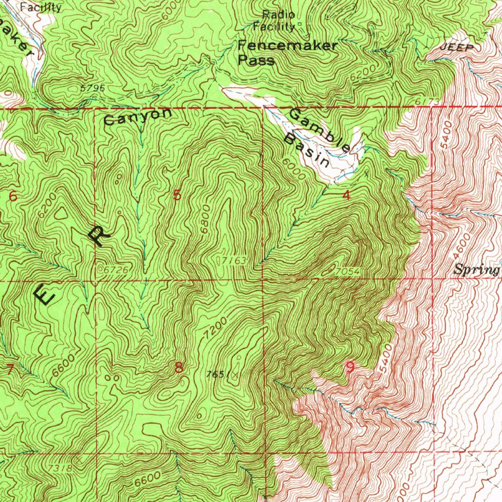 Fencemaker, NV (1961, 62500-Scale) Map by United States Geological ...