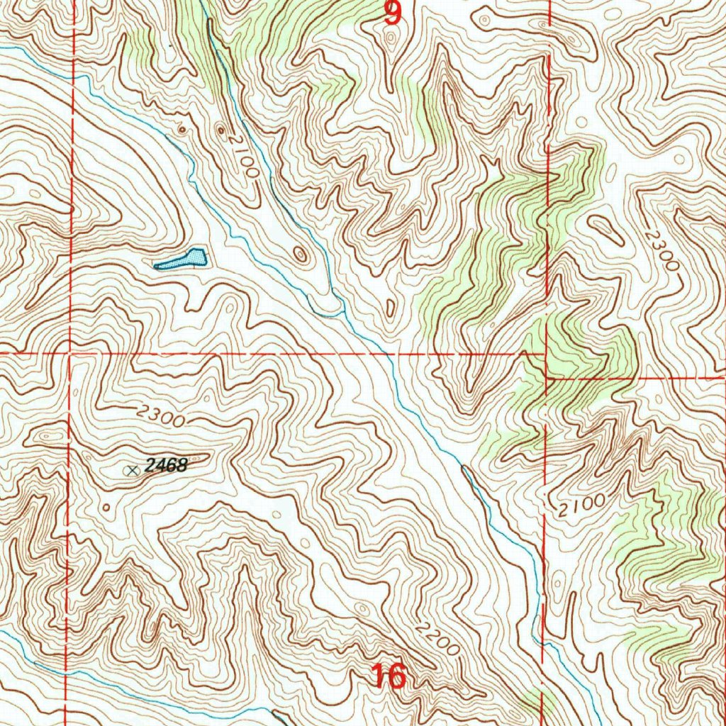 Figure 4 Ranch, ND (1997, 24000-Scale) Map by United States Geological ...