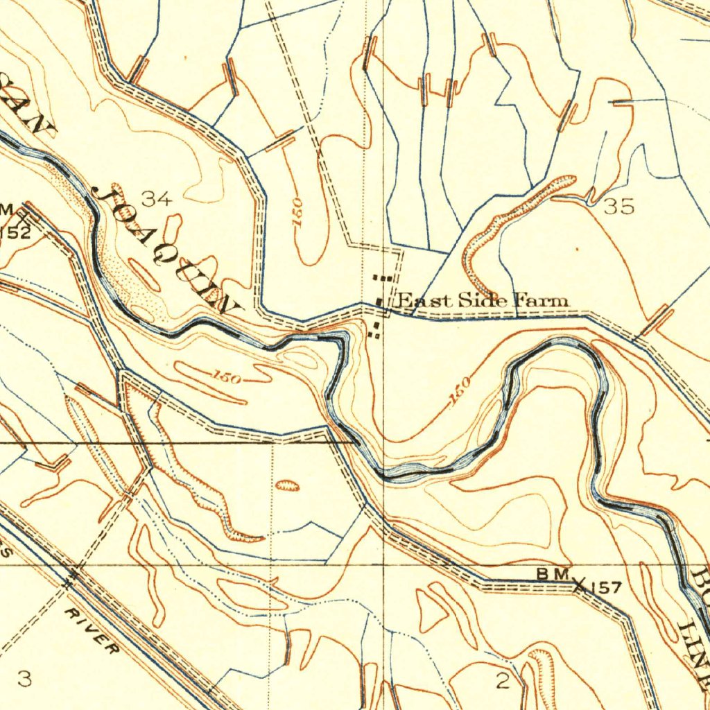 Firebaugh, CA (1923, 31680-Scale) Map by United States Geological ...
