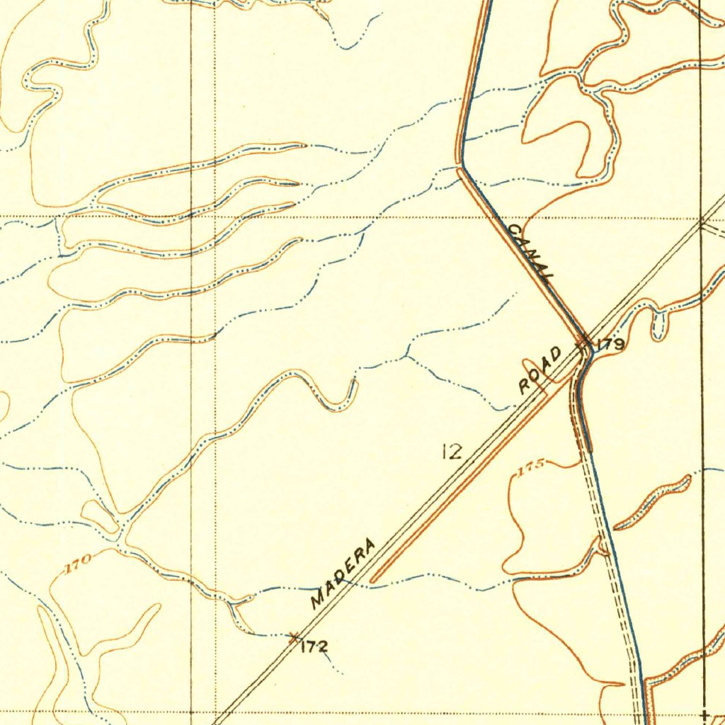 Firebaugh NE, CA (1922, 31680-Scale) Map by United States Geological ...