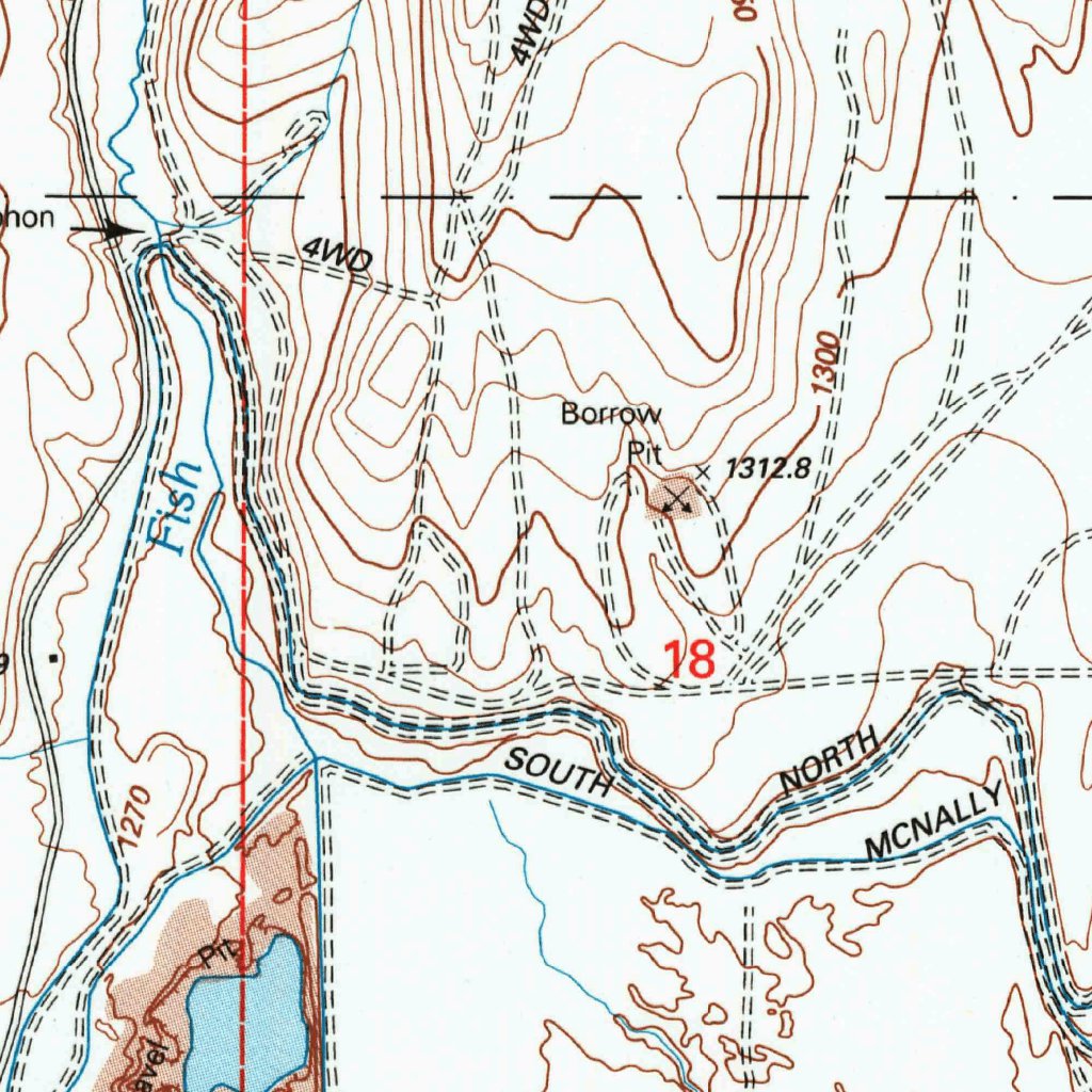 Fish Slough, CA (1994, 24000-Scale) Map by United States Geological ...