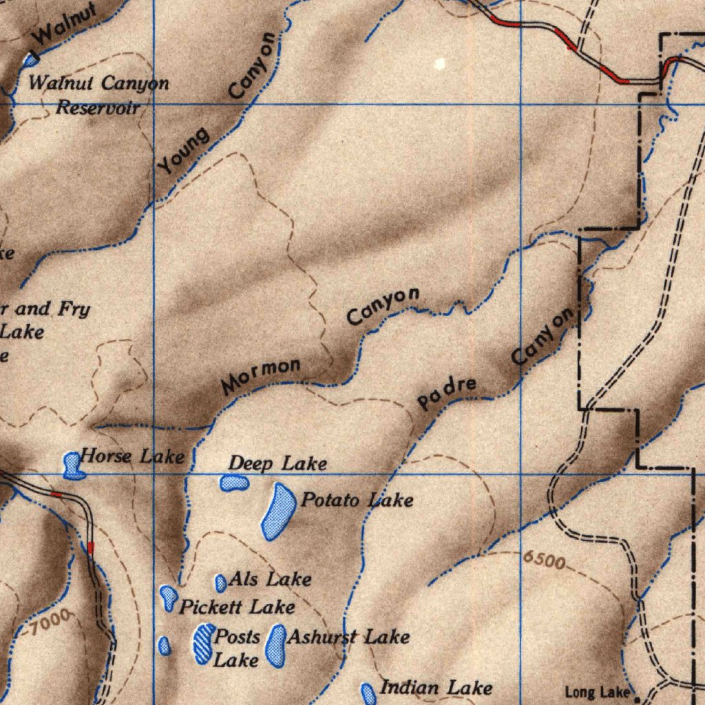 Flagstaff, AZ (1947, 250000-Scale) Map by United States Geological ...