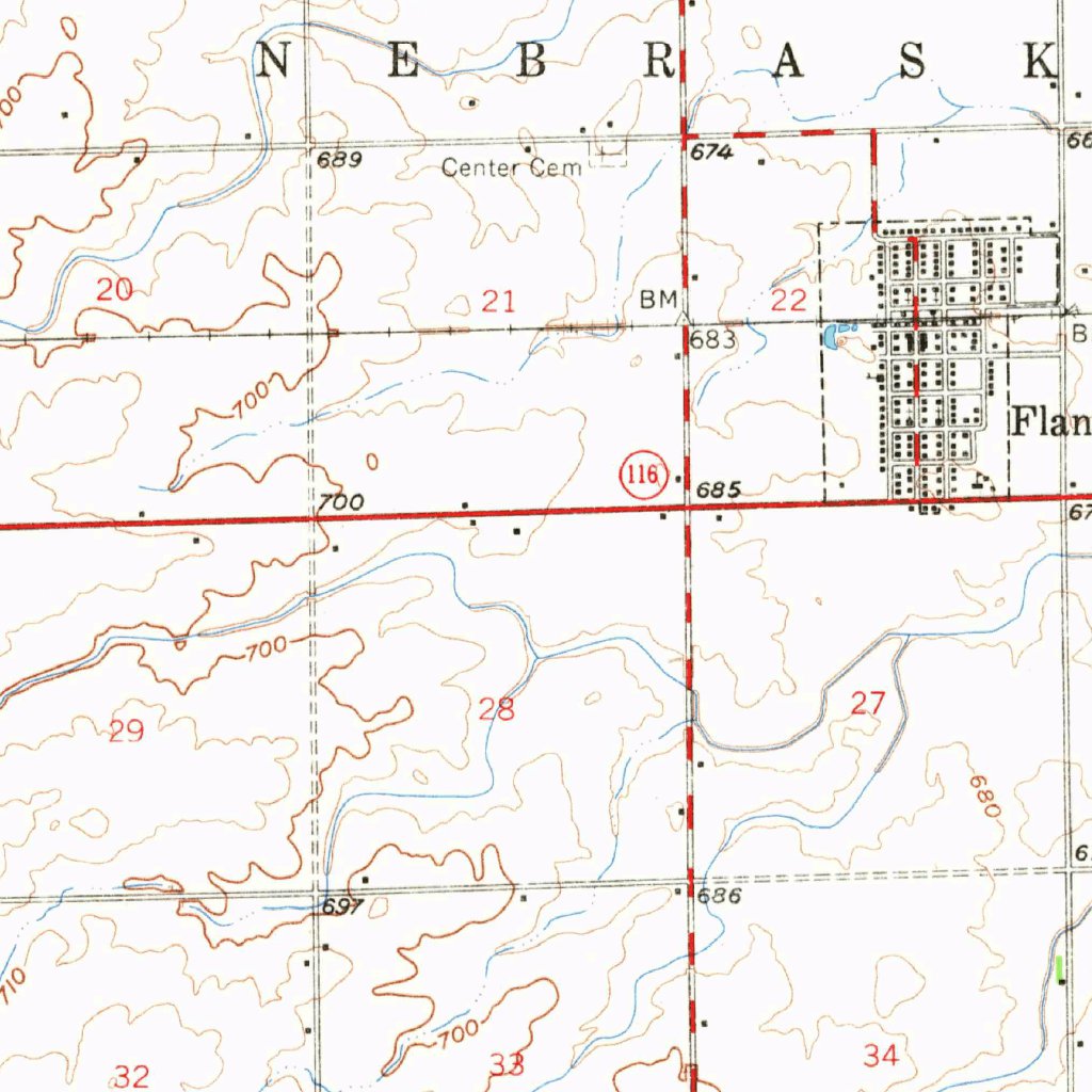 Flanagan, IL (1958, 62500-Scale) Map by United States Geological Survey ...