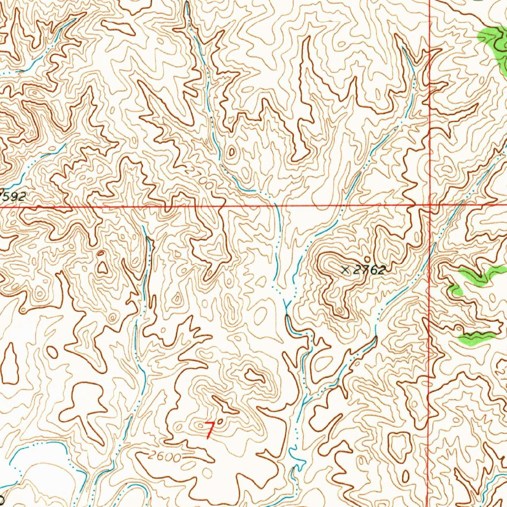 Flat Top Butte SW, MT (1969, 24000-Scale) Map by United States ...