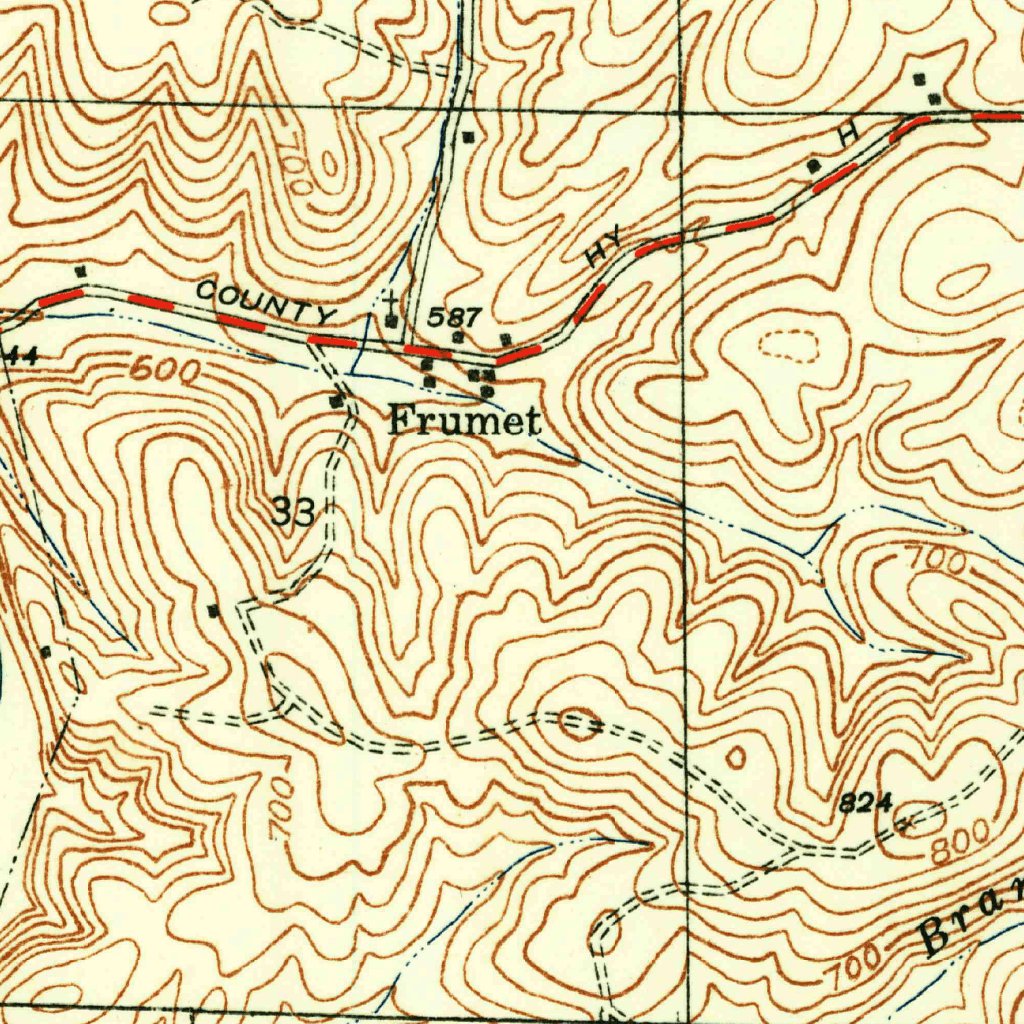 Fletcher, MO (1937, 24000-Scale) Map by United States Geological Survey ...