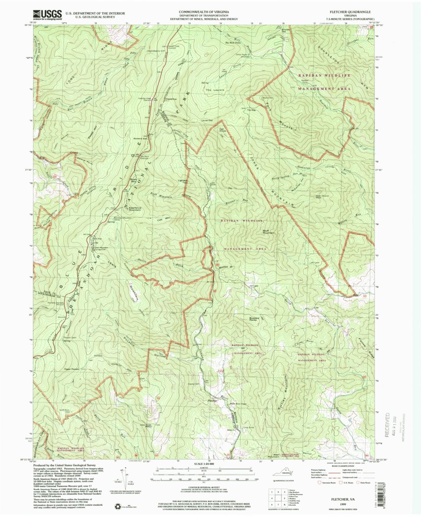 Fletcher, VA (1999, 24000-Scale) Map by United States Geological Survey ...