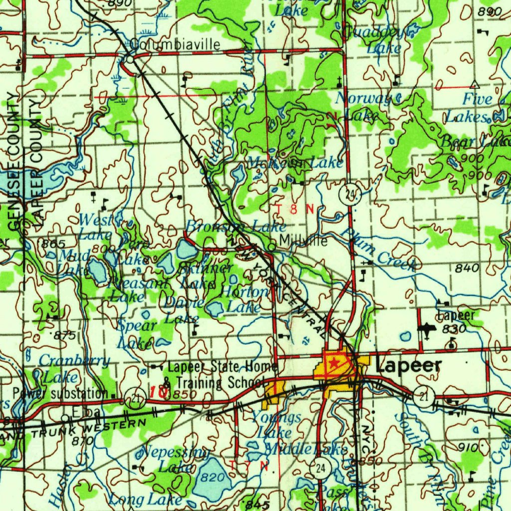 Flint, MI (1958, 250000-Scale) Map by United States Geological Survey ...