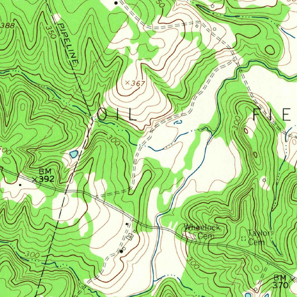 Flo, TX (1964, 24000-Scale) Map by United States Geological Survey ...