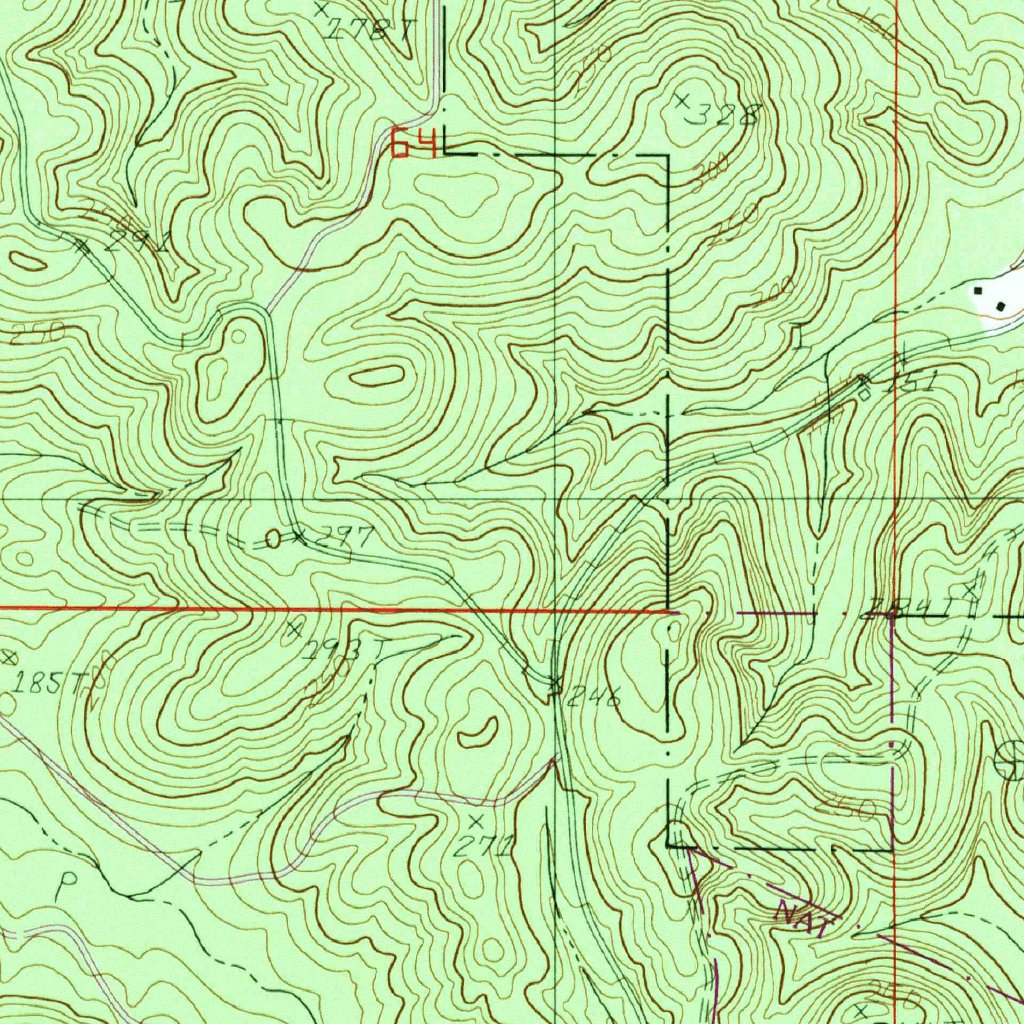 Flora, LA (1983, 24000-Scale) Map by United States Geological Survey ...