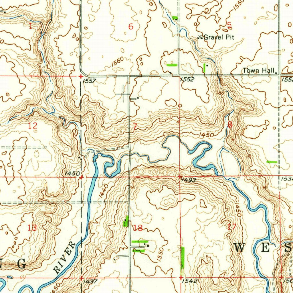 Flora, ND (1951, 62500-Scale) Map by United States Geological Survey ...