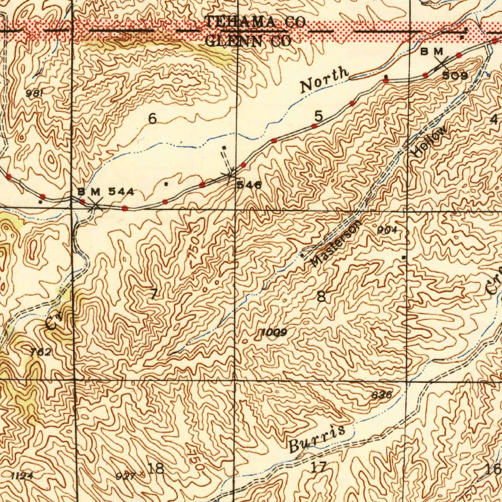 Flournoy, CA (1944, 62500-Scale) Map by United States Geological Survey ...