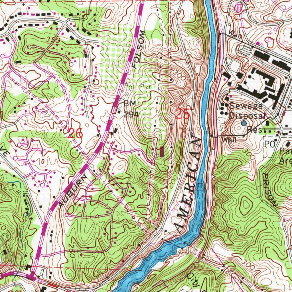 Folsom, CA (1967, 24000-Scale) Map by United States Geological Survey ...