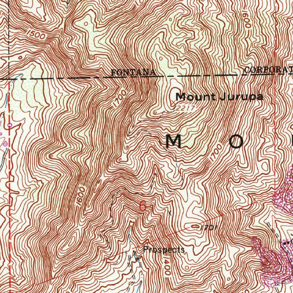 Fontana, CA (1967, 24000-Scale) Map by United States Geological Survey ...