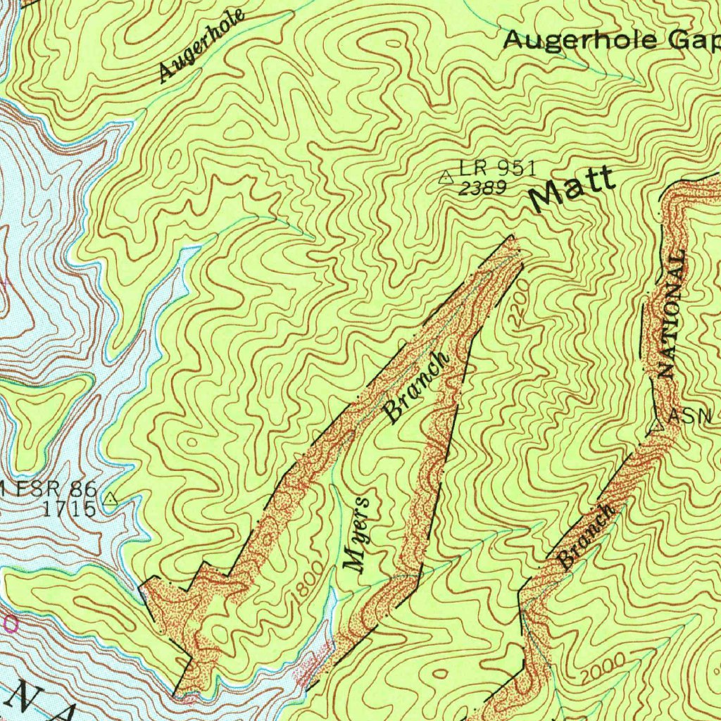 Fontana Dam, NC (1961, 24000-Scale) Map by United States Geological ...