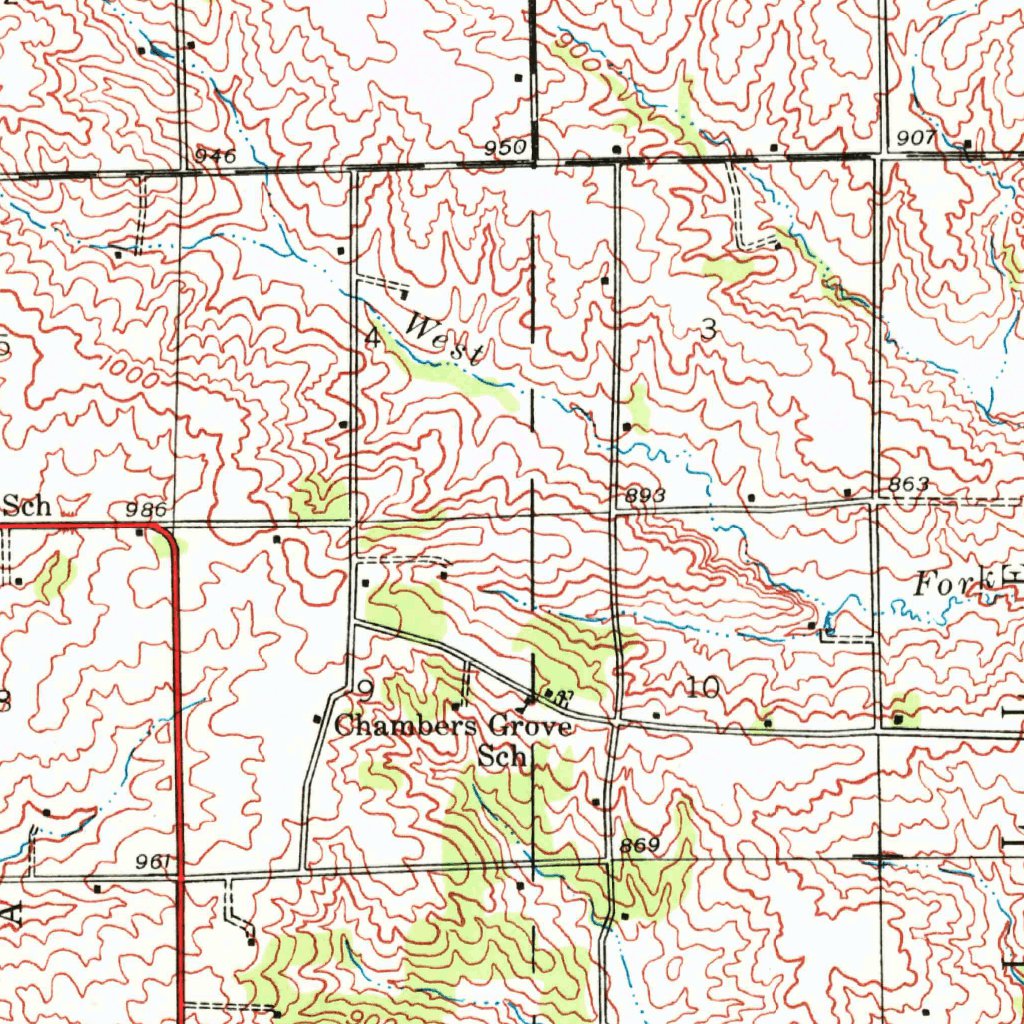Forreston, IL (1942, 62500-Scale) Map by United States Geological ...