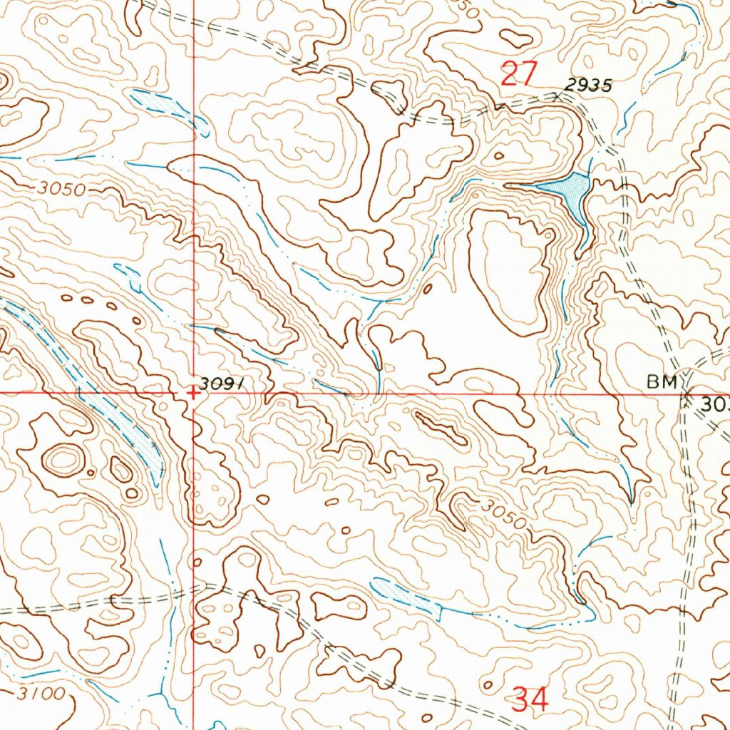 Fort Belknap Agency SE, MT (1971, 24000-Scale) Map by United States ...