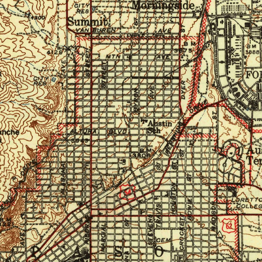 Fort Bliss, TX (1945, 62500-Scale) Map by United States Geological ...