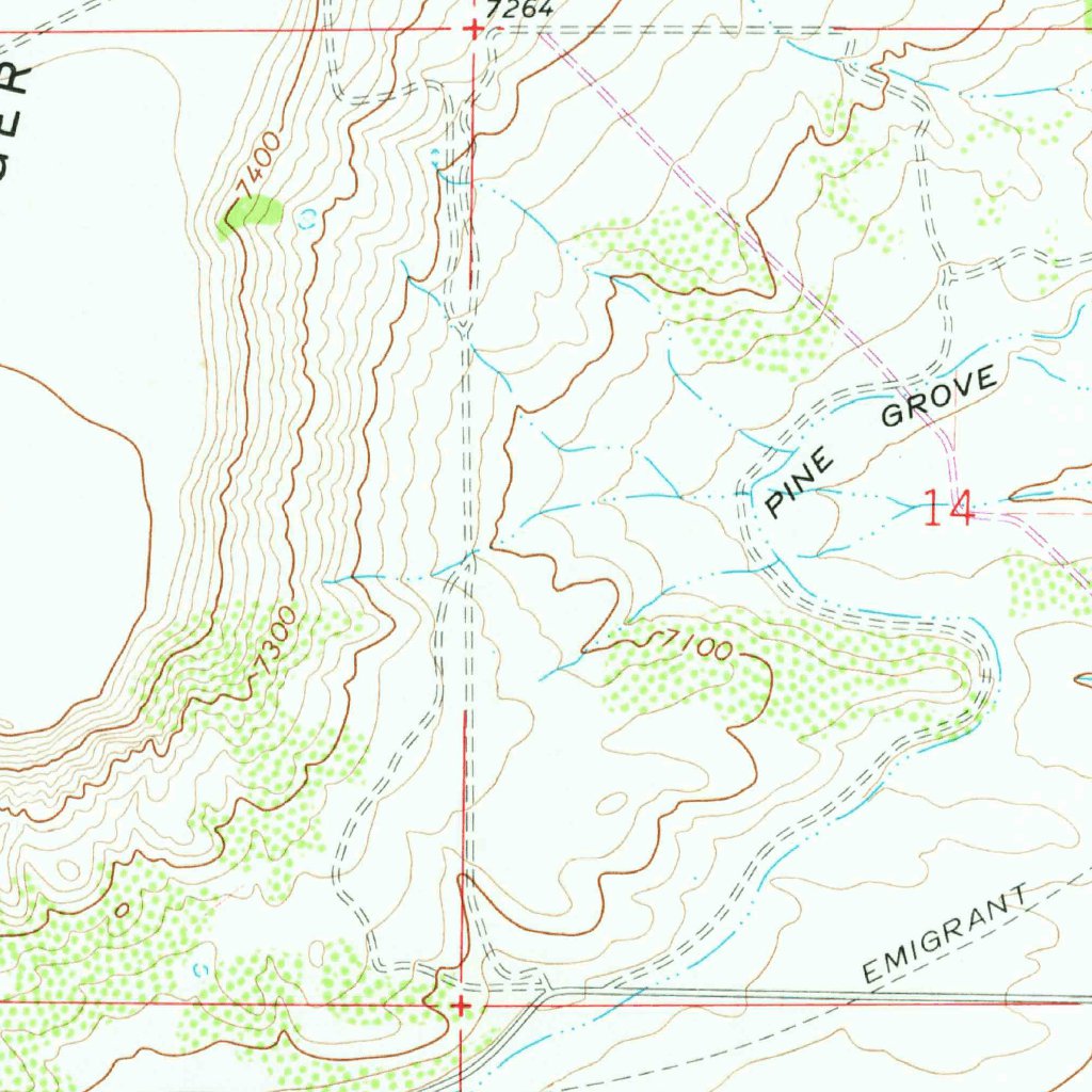 Fort Bridger, WY (1964, 24000-Scale) Map by United States Geological ...