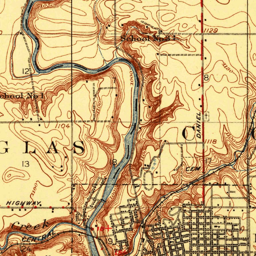 Fort Dodge, IA (1923, 62500-Scale) Map by United States Geological ...