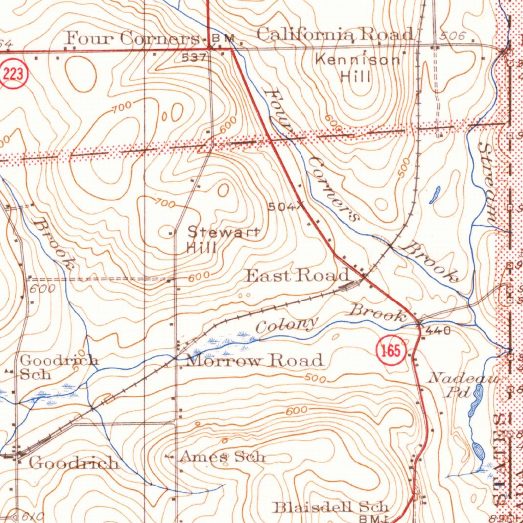 Fort Fairfield, ME (1933, 62500-Scale) Map by United States Geological ...
