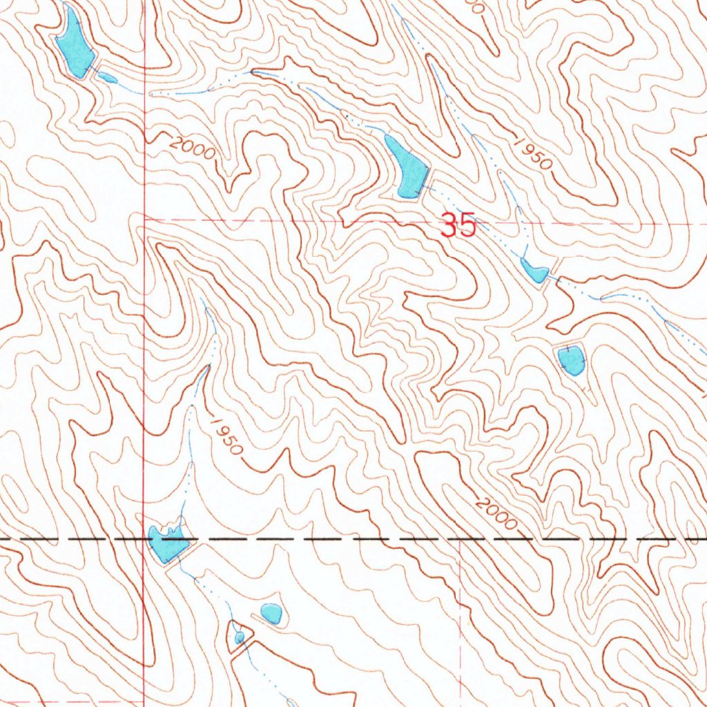 Fort George Butte SE, SD (1966, 24000-Scale) Map by United States ...