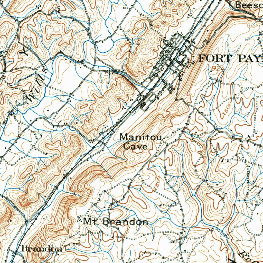 Fort Payne, AL-GA (1898, 125000-Scale) Map by United States Geological ...