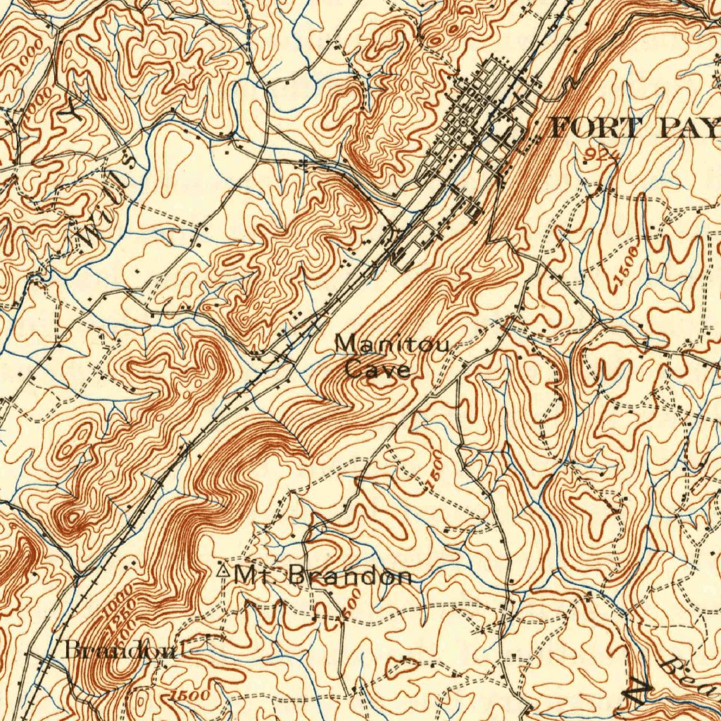 Fort Payne, AL-GA (1900, 125000-Scale) Map by United States Geological ...