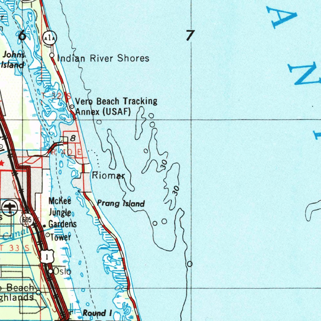 Fort Pierce, FL (1956, 250000-Scale) Map by United States Geological ...