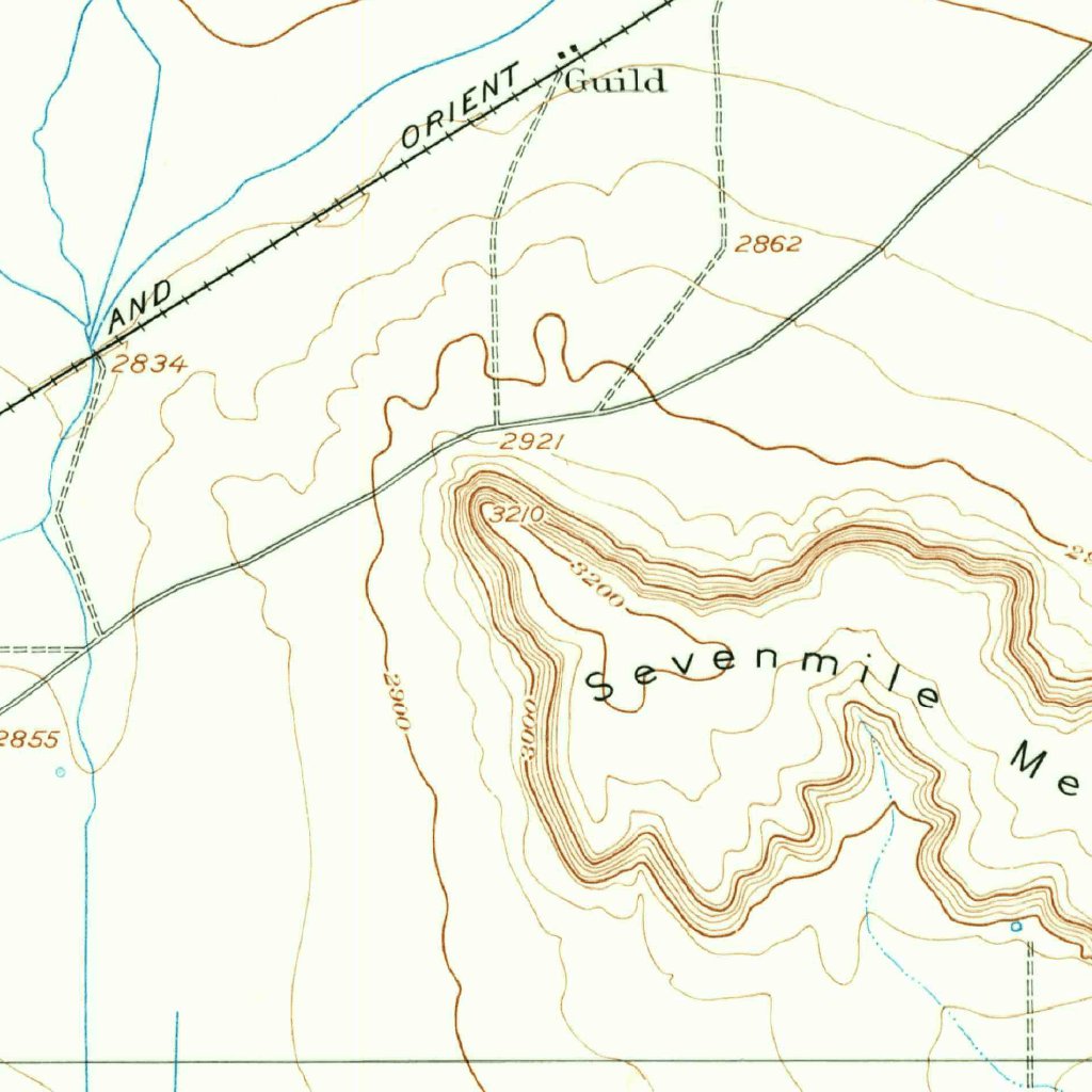 Fort Stockton, TX (1921, 62500-Scale) Map by United States Geological ...