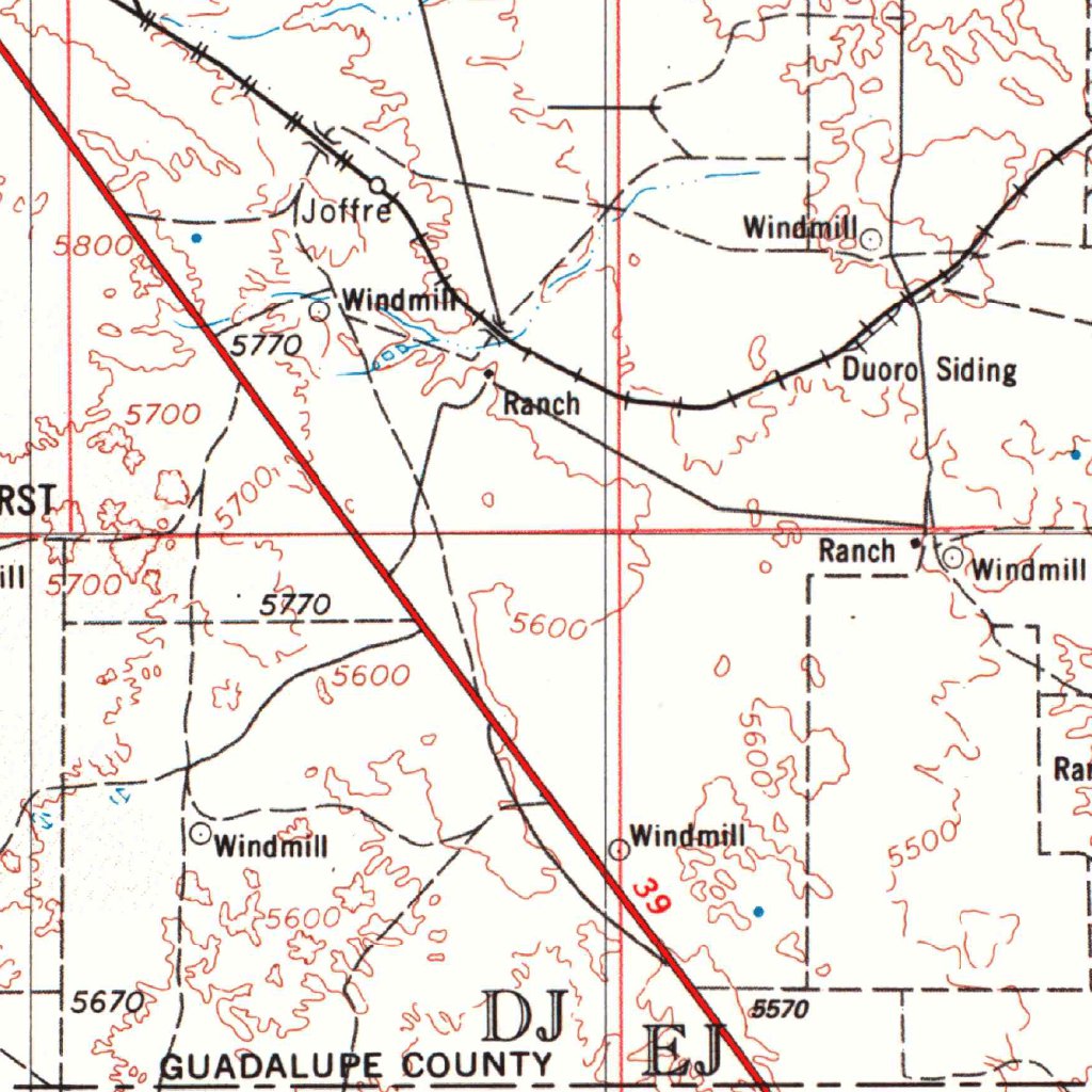 Fort Sumner, NM (1954, 250000-Scale) Map by United States Geological ...