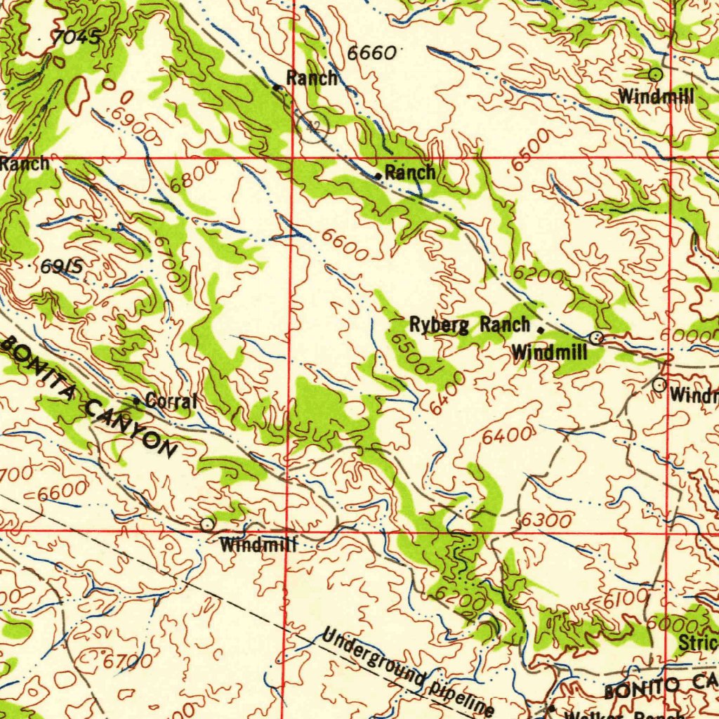 Fort Sumner, NM (1958, 250000-Scale) Map by United States Geological ...