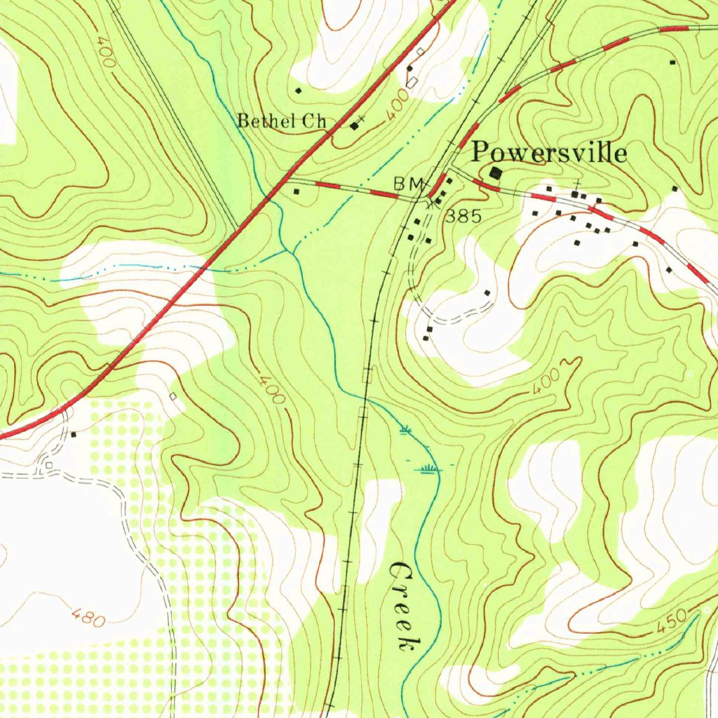Fort Valley East, GA (1974, 24000-Scale) Map by United States ...