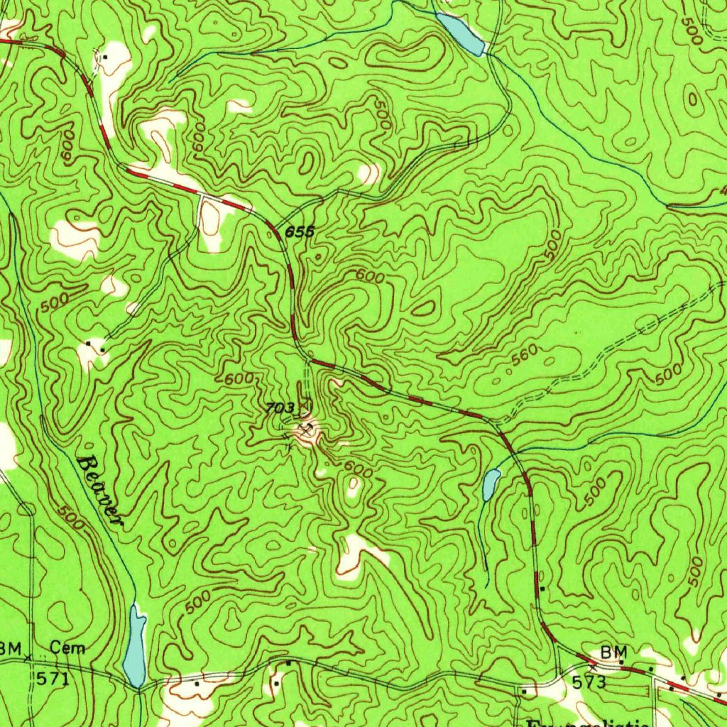 Fort Valley, GA (1956, 62500-Scale) Map by United States Geological ...