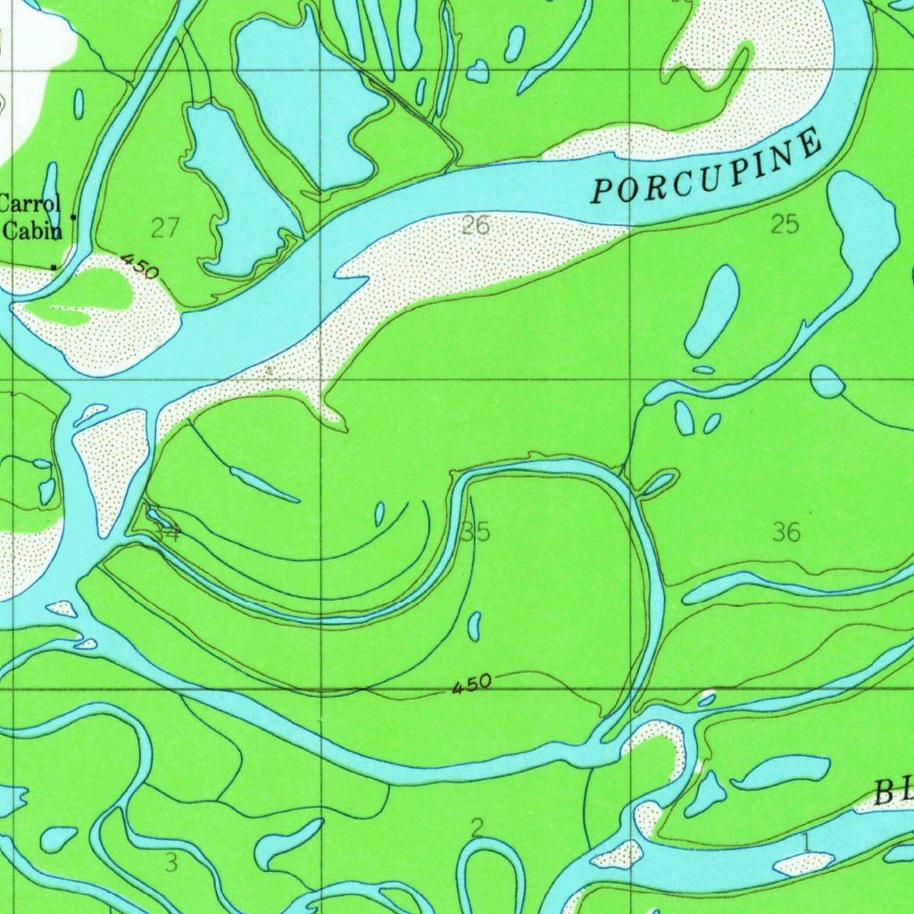 Fort Yukon C-2, AK (1956, 63360-Scale) Map by United States Geological ...