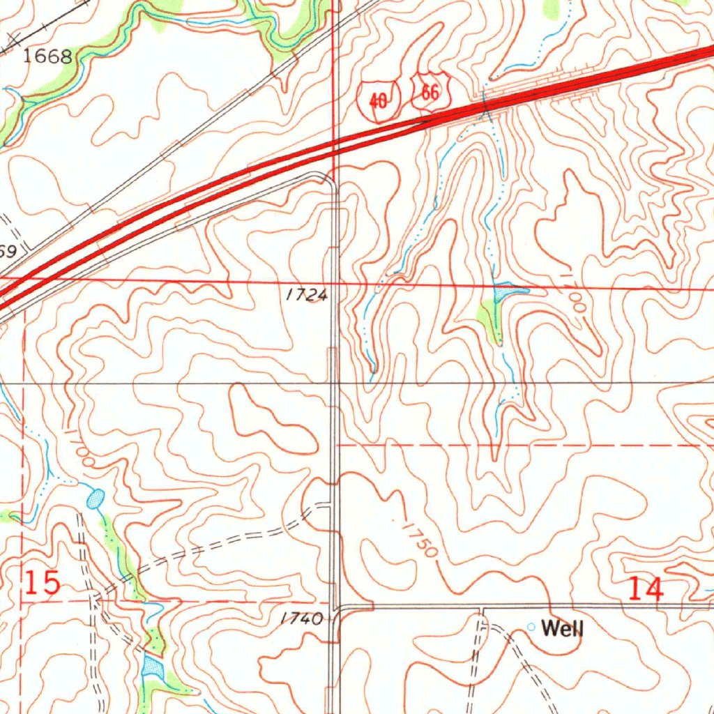 Foss, OK (1983, 24000-Scale) Map by United States Geological Survey ...