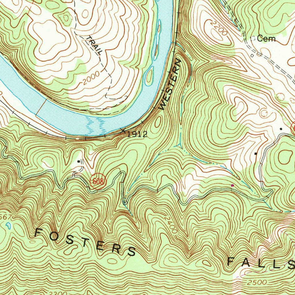 Fosters Falls, VA (1965, 24000-Scale) Map by United States Geological ...