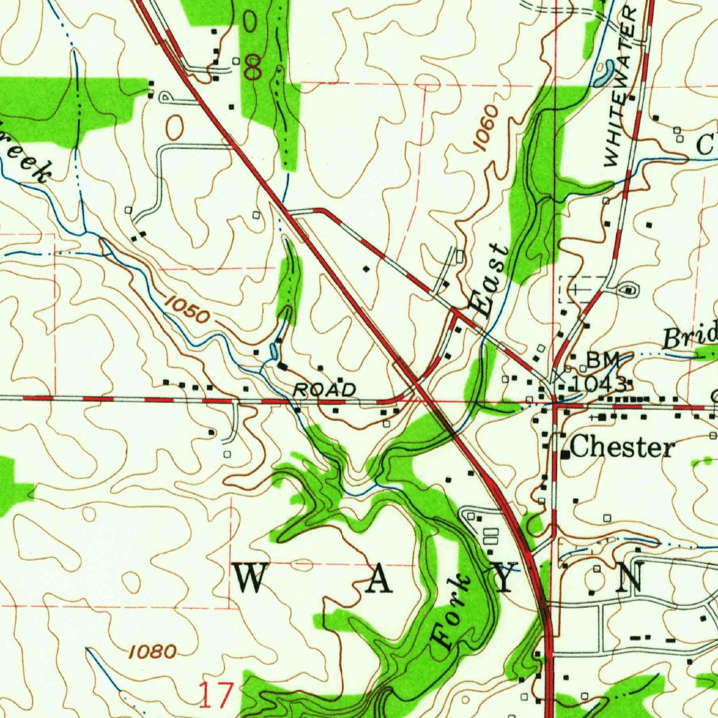 Fountain City, IN (1960, 24000-Scale) Map by United States Geological ...