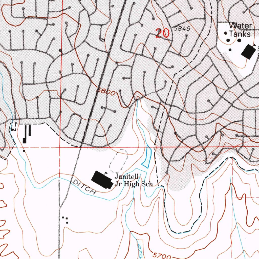 Fountain, CO (1961, 24000-Scale) Map by United States Geological Survey ...